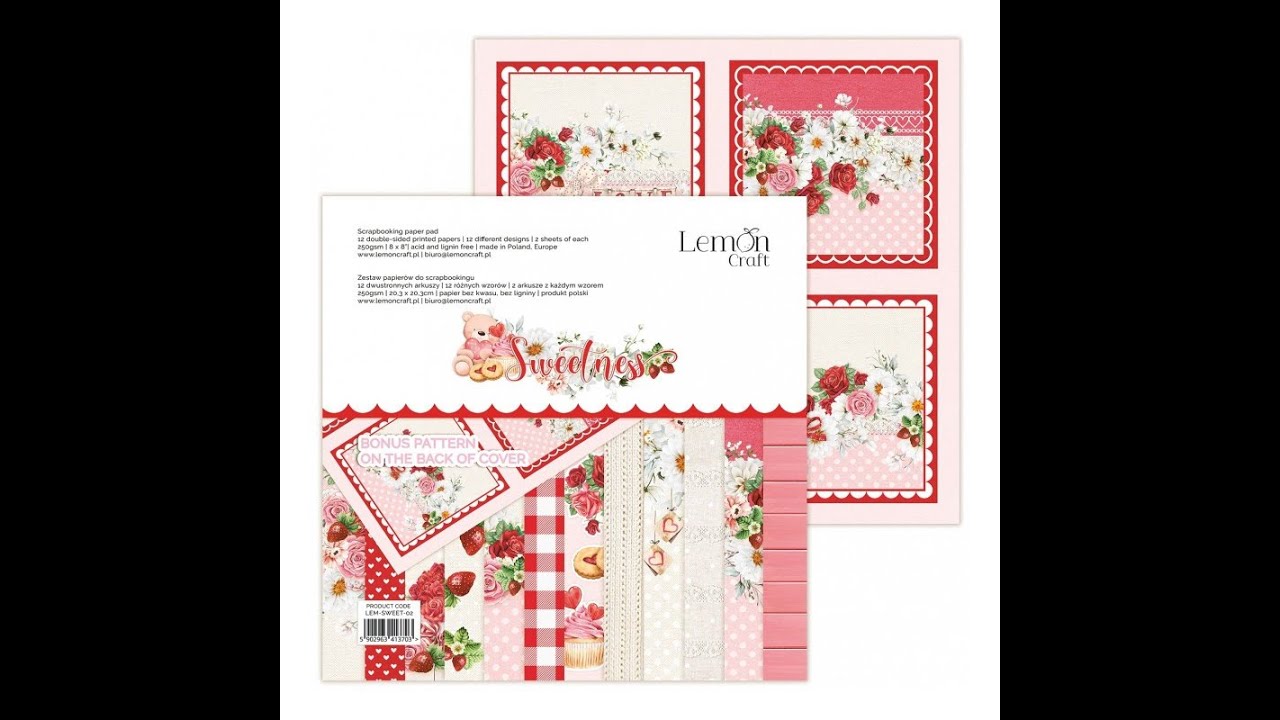 LemonCraft - Papirblok 20x20 - Sweetness - Small Paper Pad - LEM-SWEET ...