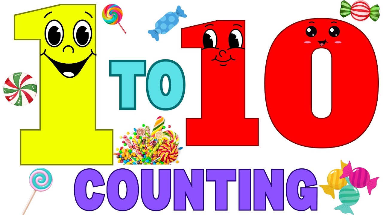 ONE TO TEN COUNTING FOR KIDS |1 TO 10 | VOCABULARY | NUMBER SONG ...