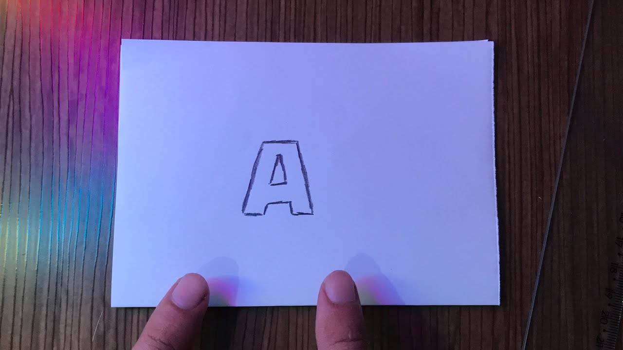 como desenhar a letra A - YouTube