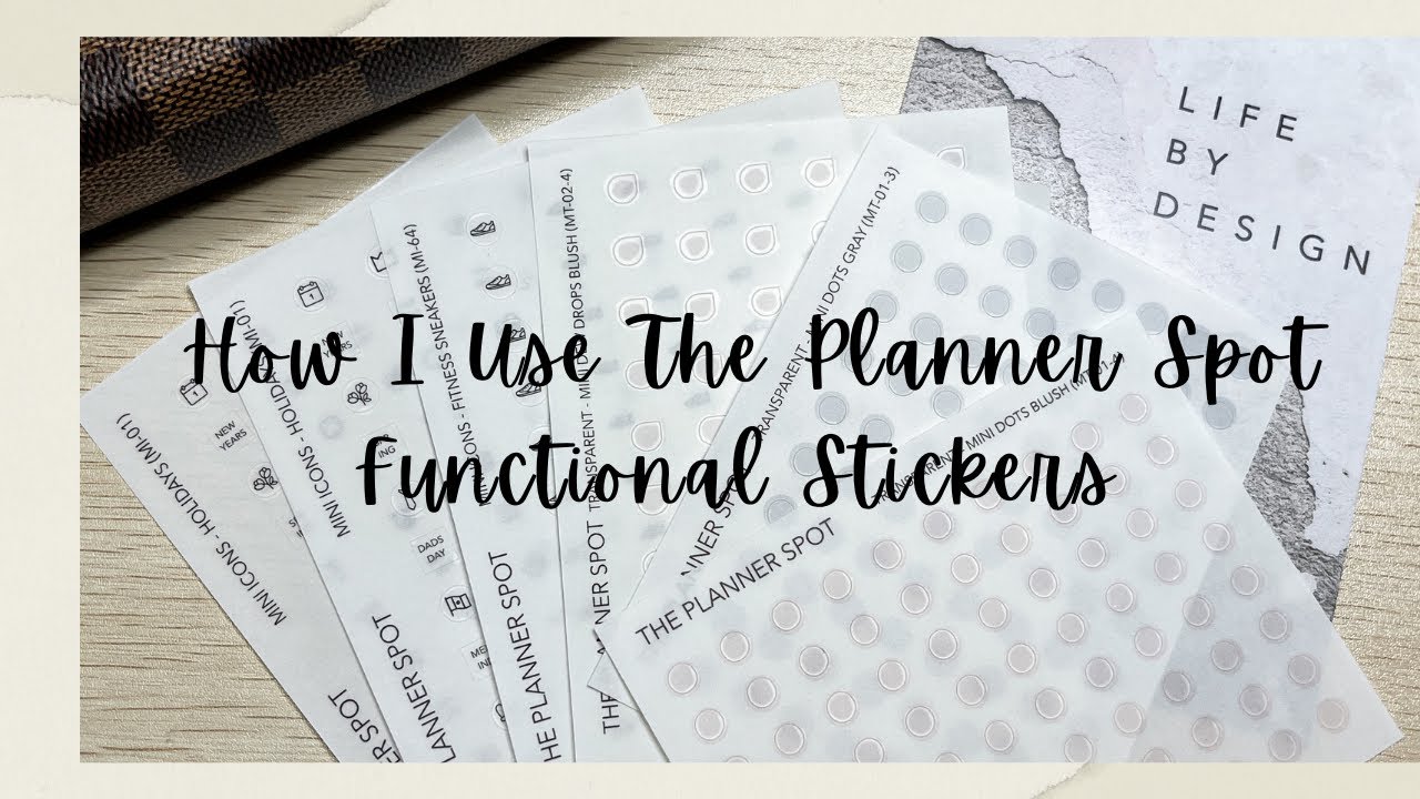 How I Use The Planner Spot Functional Stickers - YouTube