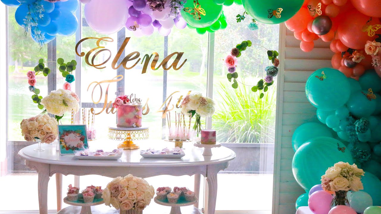 DIY Simple and Charming Birthday Party Decor From Home - YouTube