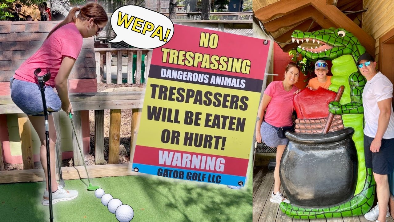 Playing Florida's MOST Dangerous Mini Golf Course! | Keep Ball On ...