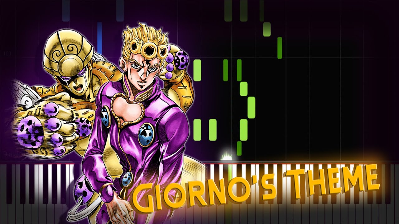 Jojo's Biz Adventure: Giorno's Theme Synthesia / Piano - YouTube