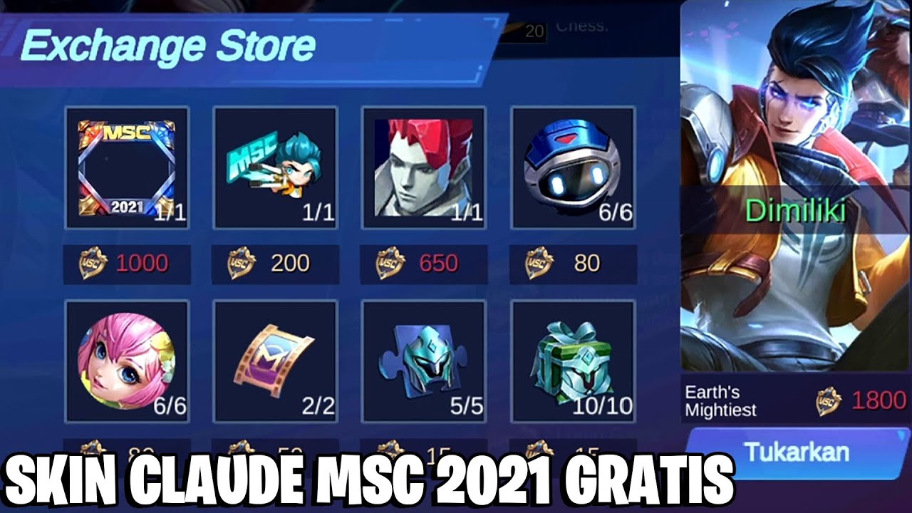 LUPAKAN SKIN KOF MU, MARI KITA FARMING SKIN CLAUDE MSC 2021 GRATIS ...