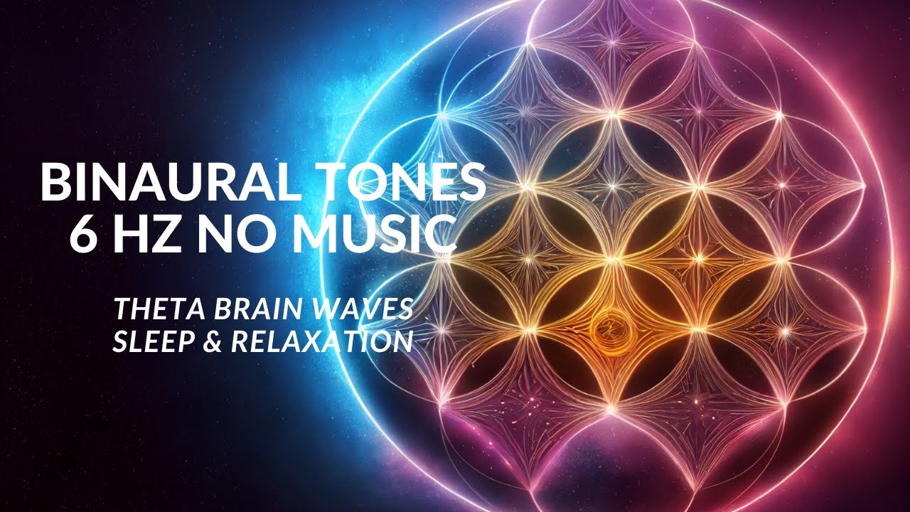Binaural Beats Sleep Theta Brain Waves Beats 6 Hz No Music Deep ...