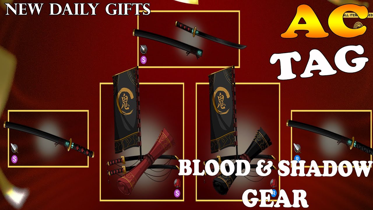 AQW NEW BLOOD & SHADOW ONI WAKIZASHI l ONI BANNER RARE CAPE l DAILY ...