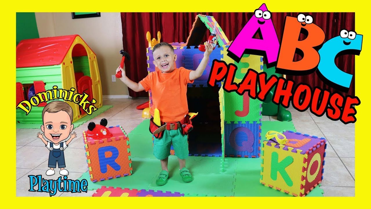 ABC PLAYHOUSE | ABC SONG | NURSERY RHYMES | DOMINICK'S PLAYTIME - YouTube