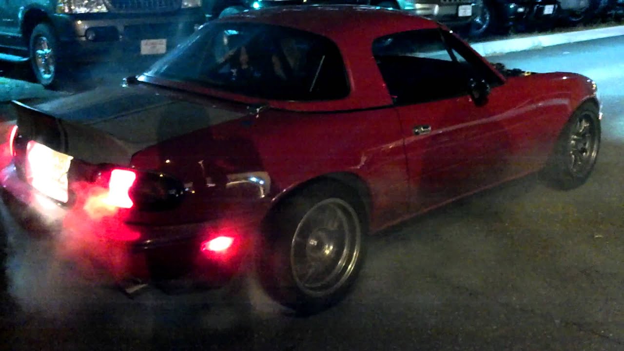 Roman LS1 miata burnout - YouTube