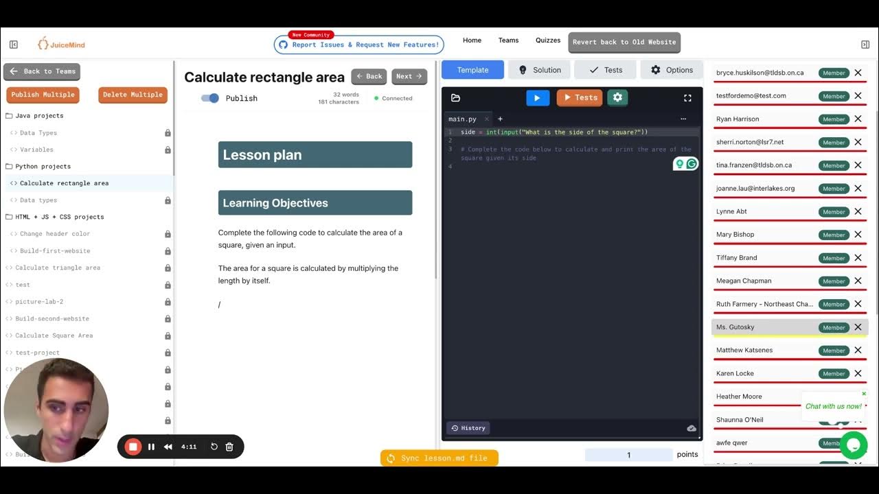 Grading and viewing student code on JuiceMind Teams - YouTube
