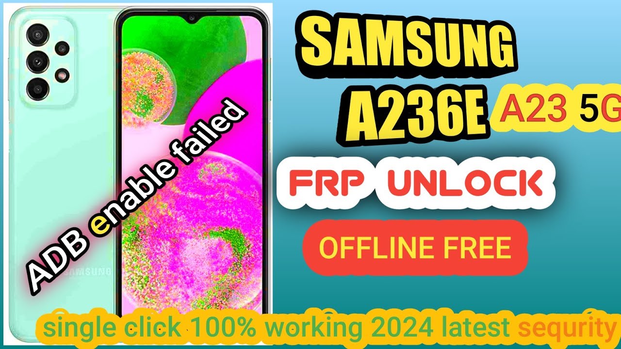 SAMSUNG A23 5G [A236E] FRP UNLOCK LATEST 2024 WITH TEST POINT UMT ...