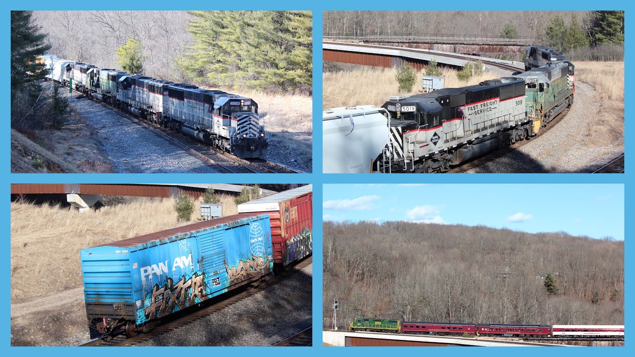 Railfaning at Nesquehoning Junction in Jim Thorpe, PA - YouTube