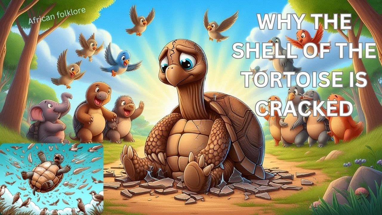 How the shell of the tortoise got cracked! Folktale - YouTube