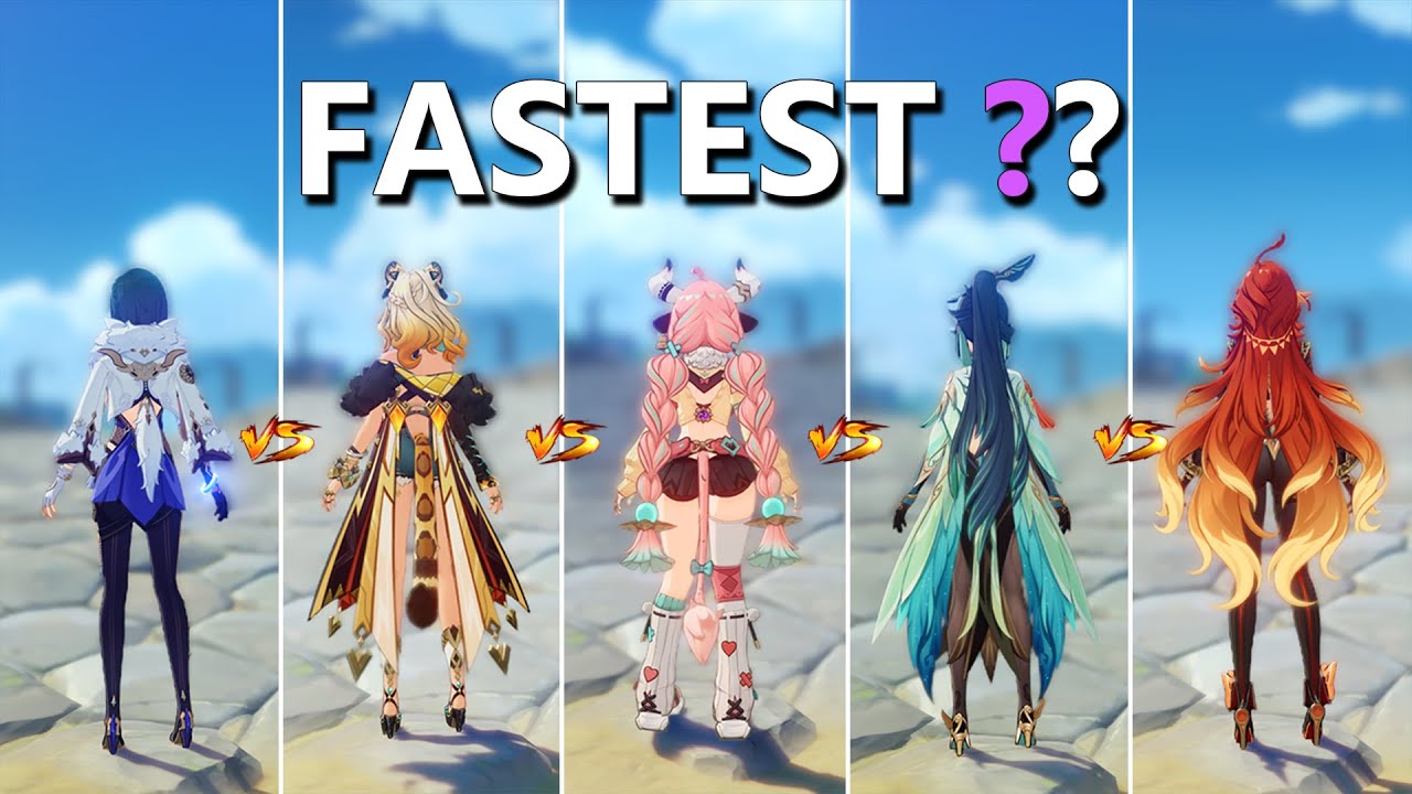 Varesa is the FASTEST? ? Who is the Fastest Character ?? (Genshin ...