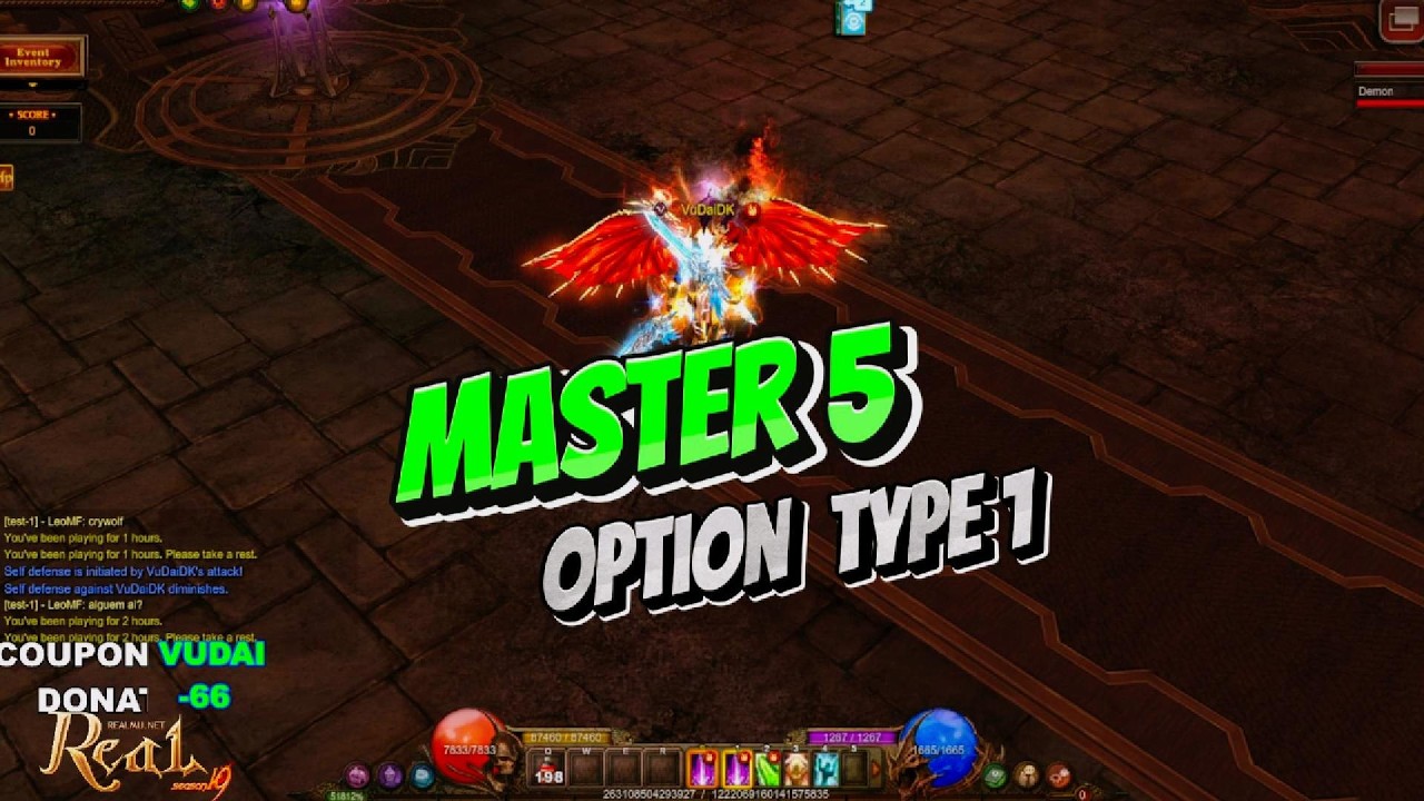 How Does Master 5 Option Type 1 Work ? - MU Online Season 19 - MU ...
