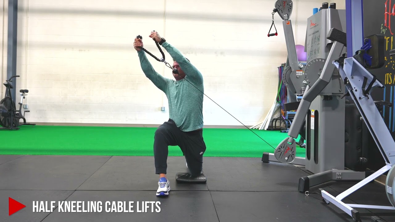 Half Kneeling Cable Lifts - YouTube