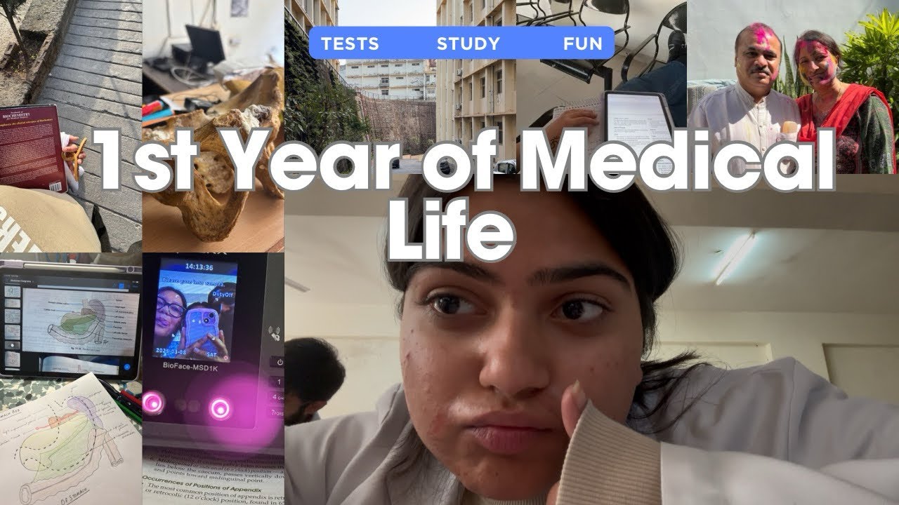 *VLOG* Life as a 1st year MBBS student | college| Holi | - YouTube
