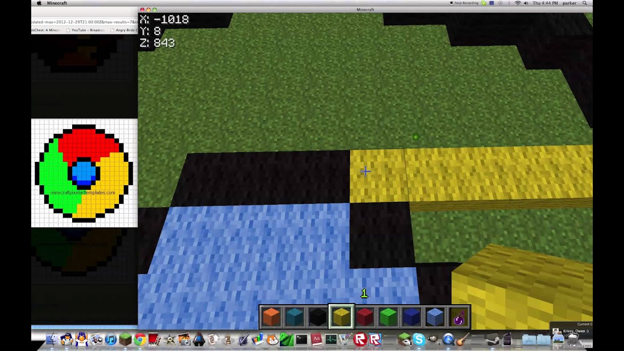 minecraft google chrome logo tutorial - YouTube