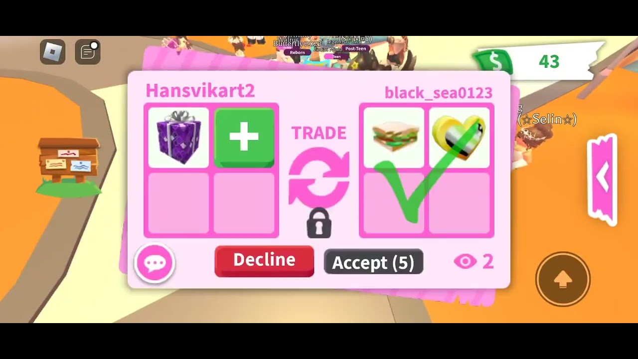 giving gifts and giving pets of the rarity they get *adopt me* - YouTube