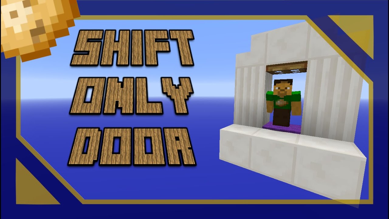 Shift-Only Door Tutorial in Vanilla Minecraft 1.9+ - YouTube