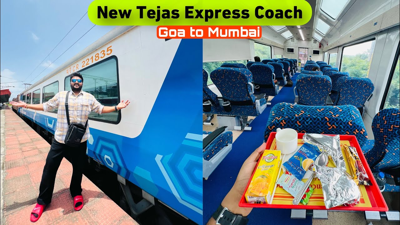 New Tejas Express VISTADOM coach Journey || paisa vasool journey Khana ...