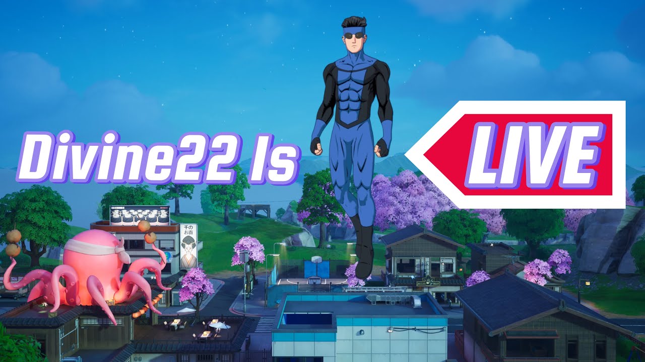 Live Fortnite! Use Code Divine22! #fortnite #invincible #fortnitelive ...