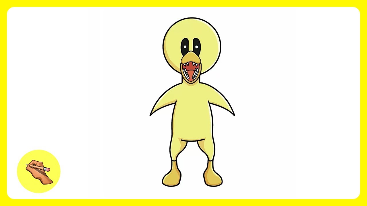 How to Draw Rainbow Friends Yellow - YouTube