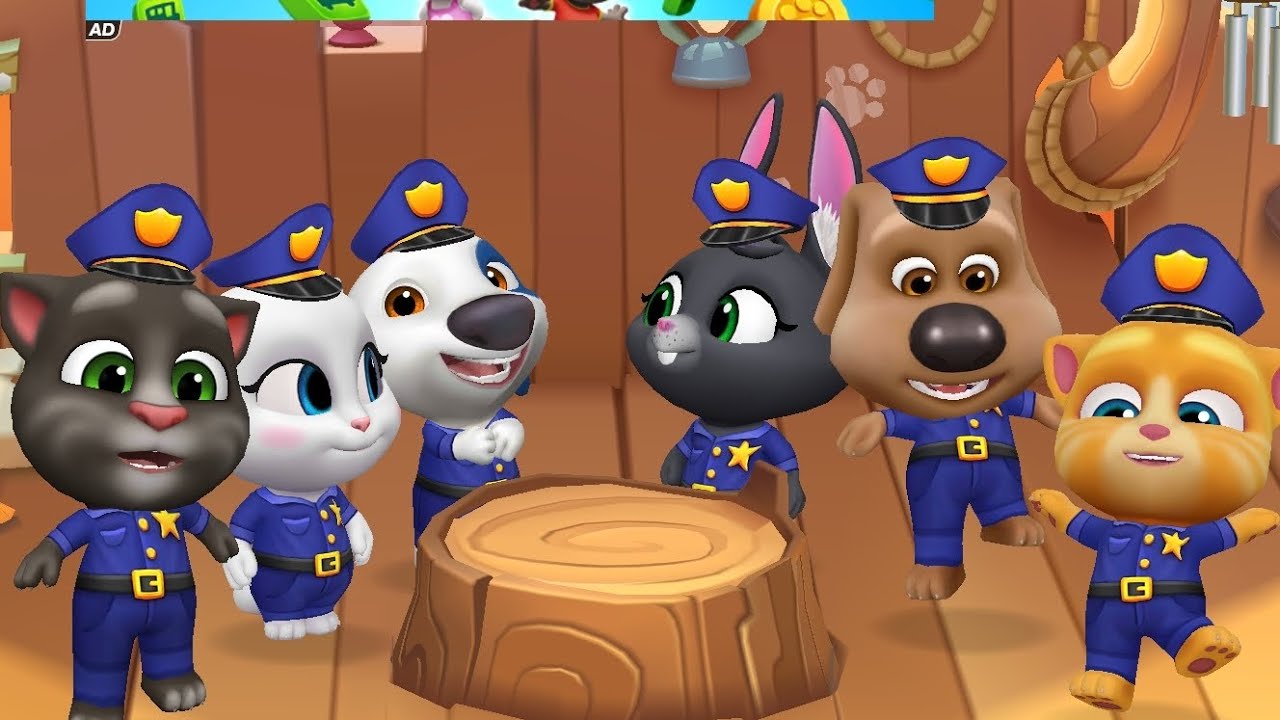 #mytalkingtomfriends #games #talkingtom My Talking Tom Friends Police👮👮 ...
