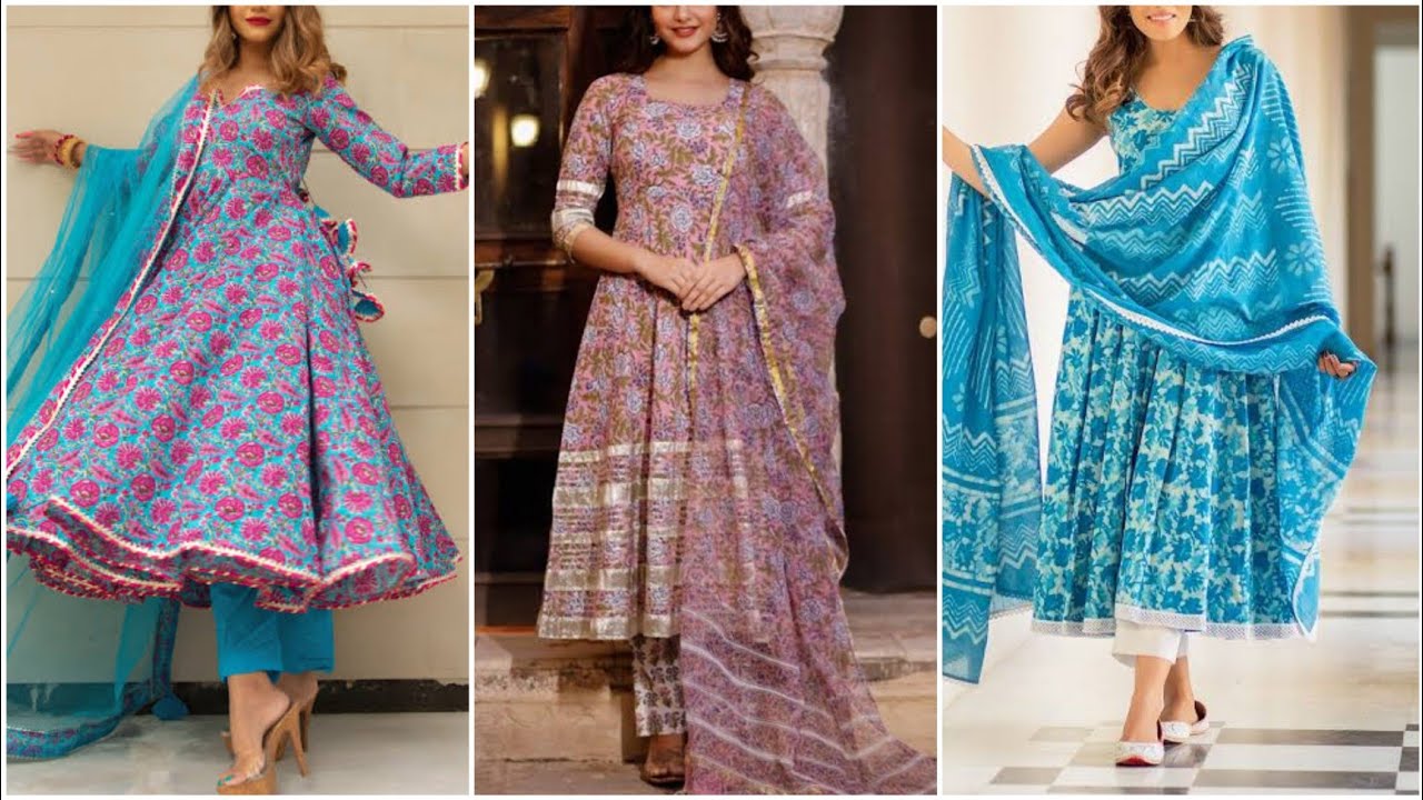 Beautiful Block Print Anarkali Designs You Can Try This Summer Season ...