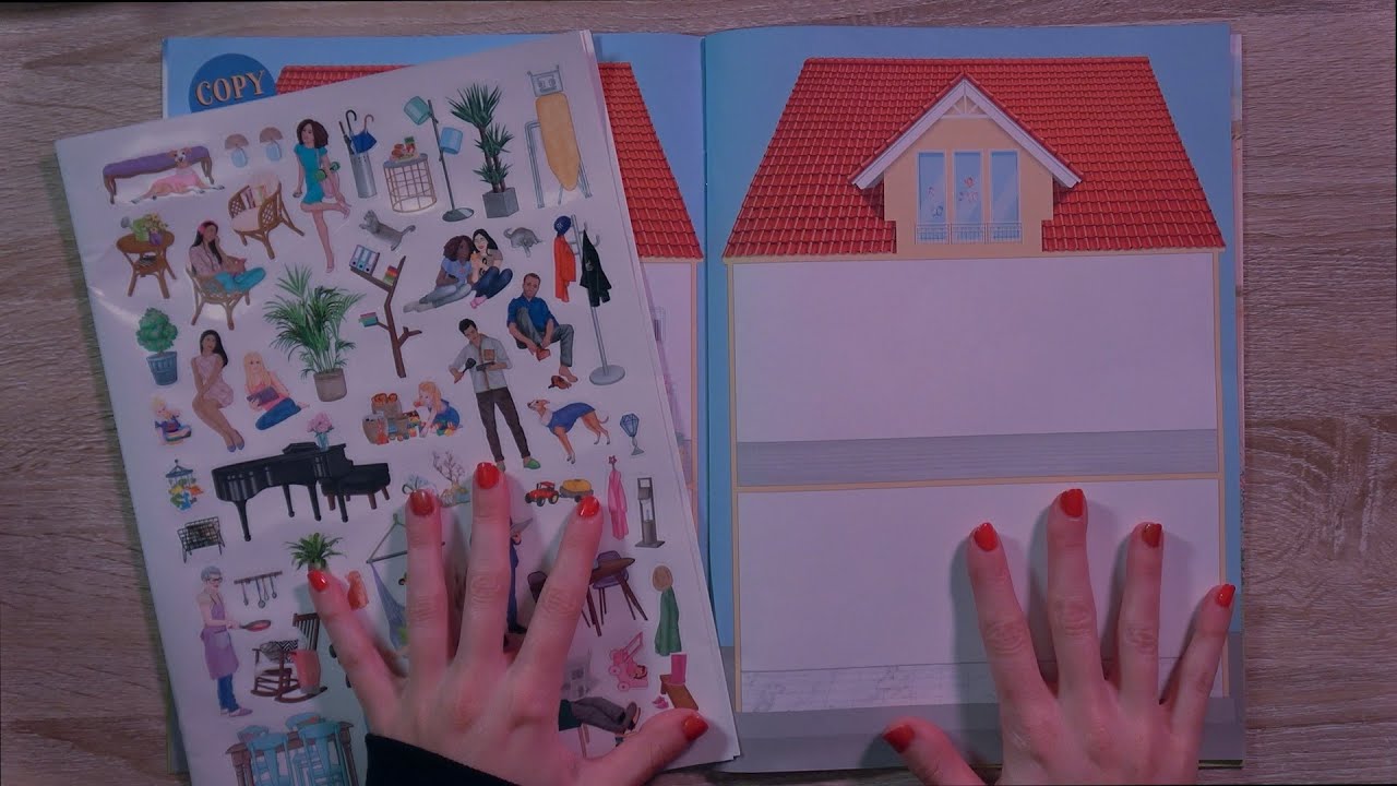 Interior Design Sticker Book - Relaxing - YouTube