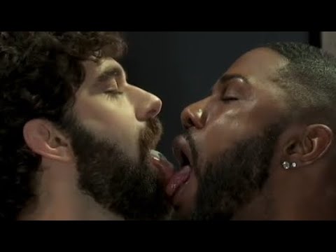 gay kissing interracial intense 