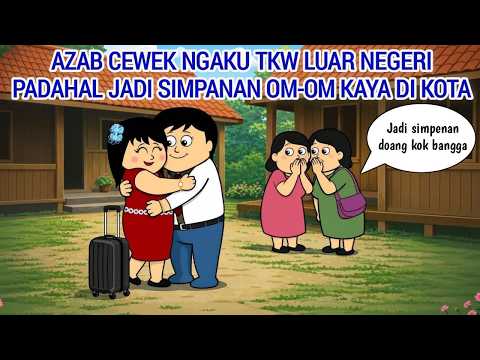 AZAB CEWEK NGAKU TKW LUAR NEGERI PADAHAL JADI SIMPANAN OM-OM KAYA DI KOTA | ANIMASI AZAB