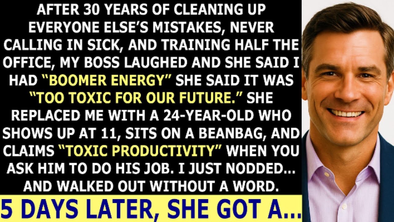 Boss Said I Had “TOXIC BOOMER ENERGY”… Replaced Me With a 24-Year-Old ...