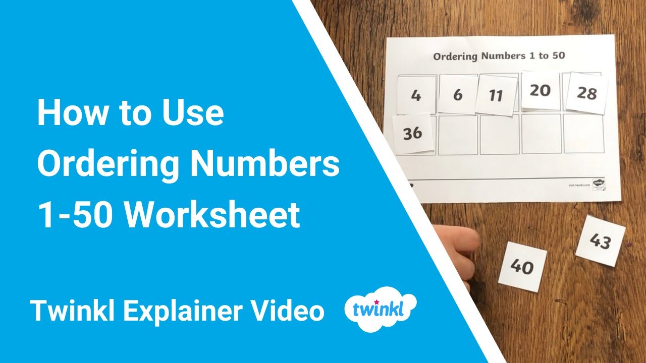 How To Use Ordering Numbers 1 50 Worksheet YouTube how-to-use-ordering-numbers-1-50-worksheet-youtube