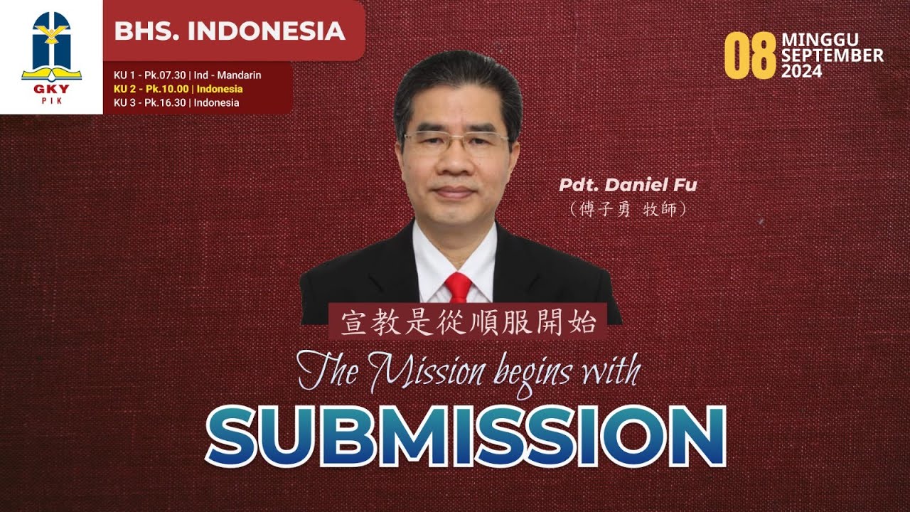 The Mission begins with SUBMISSION - PDT. DANIEL FU - YouTube