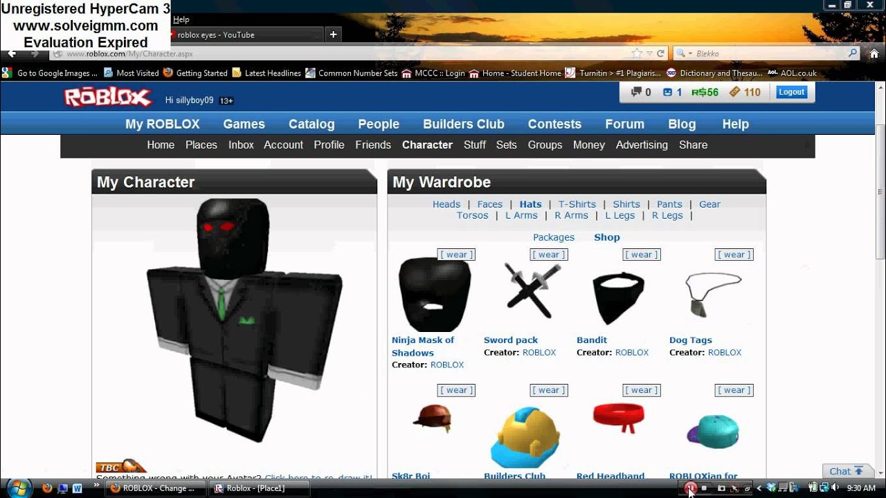 ROBLOX: Eye Color Glitch - YouTube