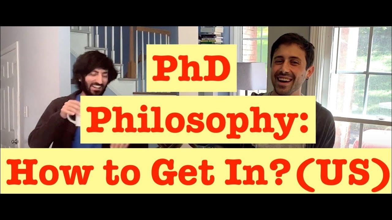 Getting Into a PhD Philosophy Program in the US - YouTube