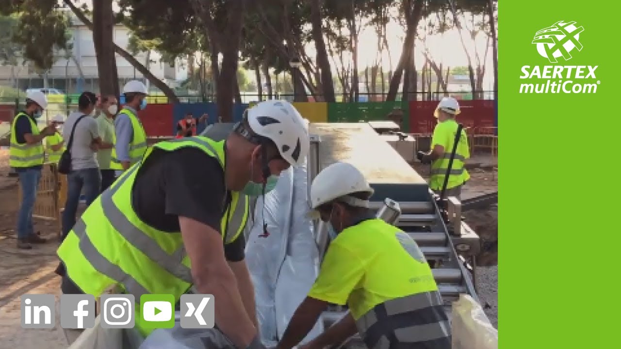 SAERTEX-Liner H2O installation in Valencia with Grupo Canalis and ...