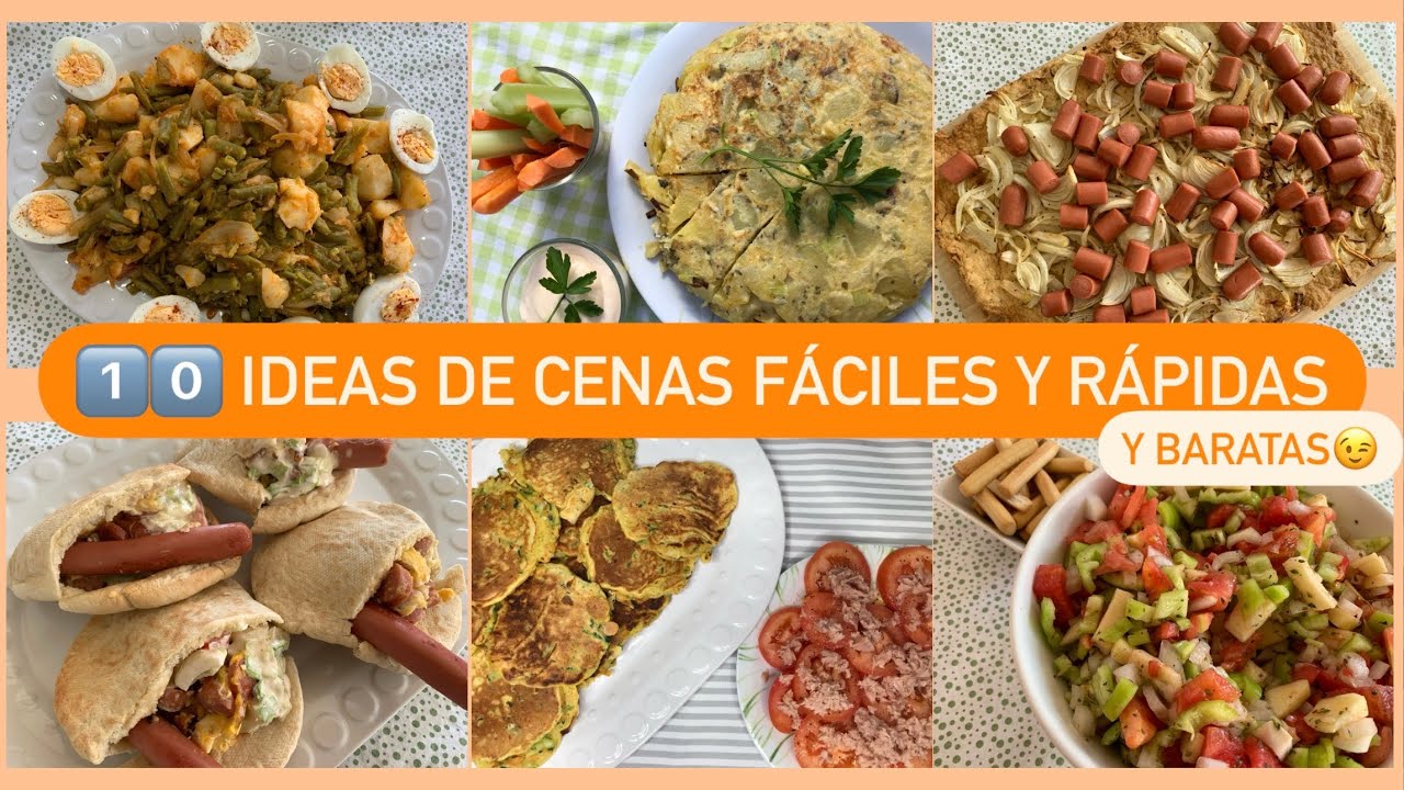 10 IDEAS de CENAS Fáciles, Rápidas y BARATAS🛒 - YouTube