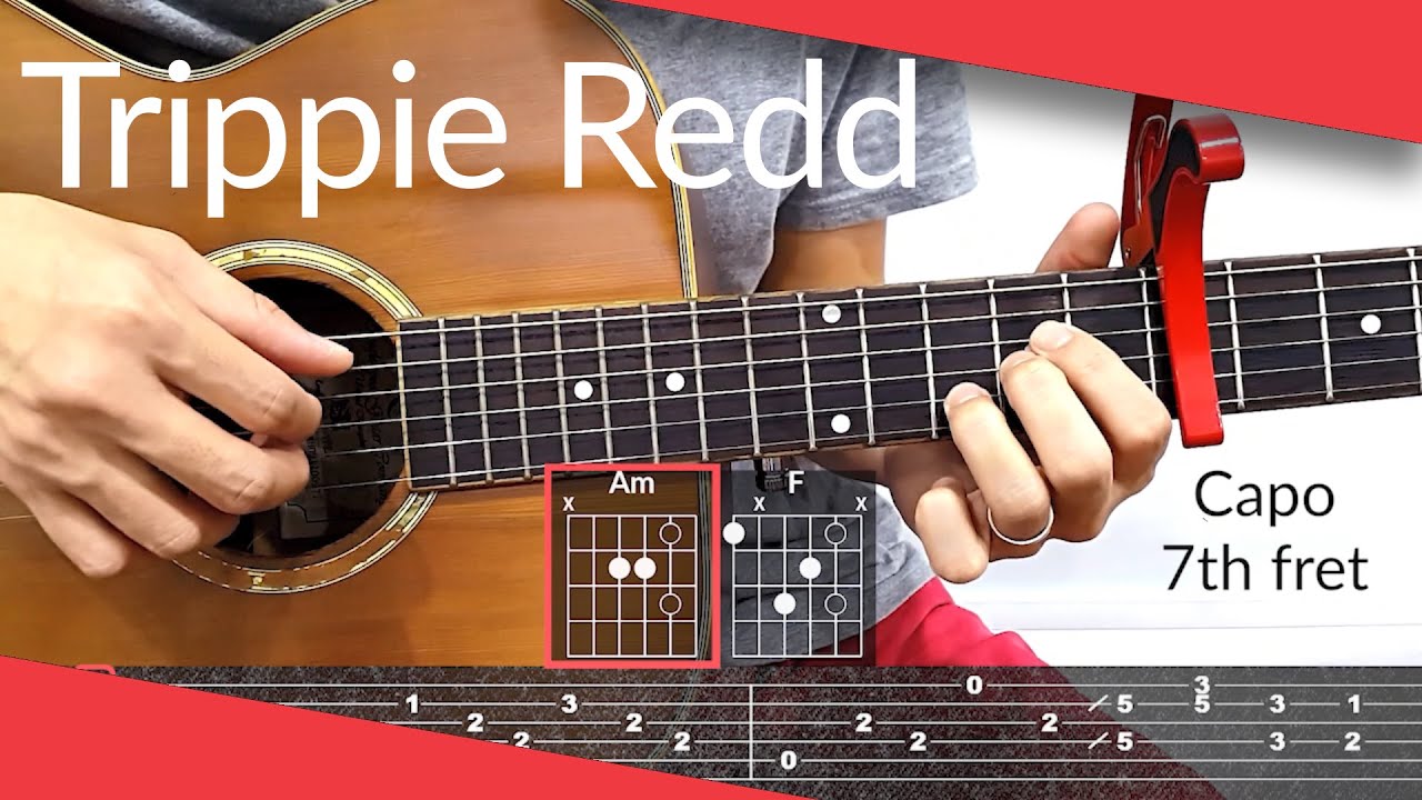 Weeeeee (Trippie Redd) Guitar Tutorial | Tab, Chords - YouTube
