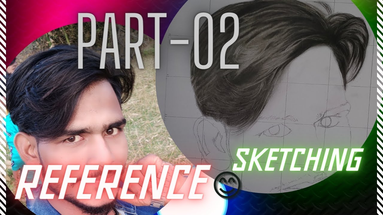 #sketching /Haw to draw Reference photo/ #Realistic sketching/part-2 🎨🖌 ...