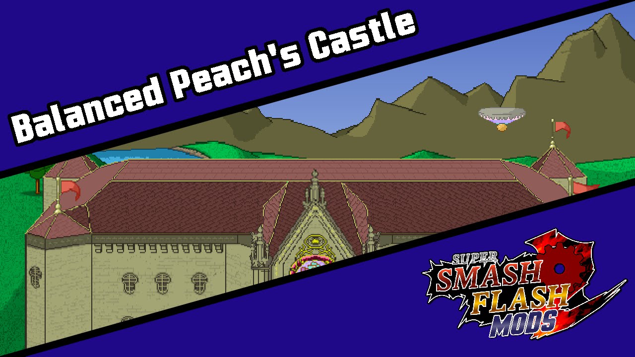 SSF2 Mod (Stage: Balanced Peach's Castle) - YouTube