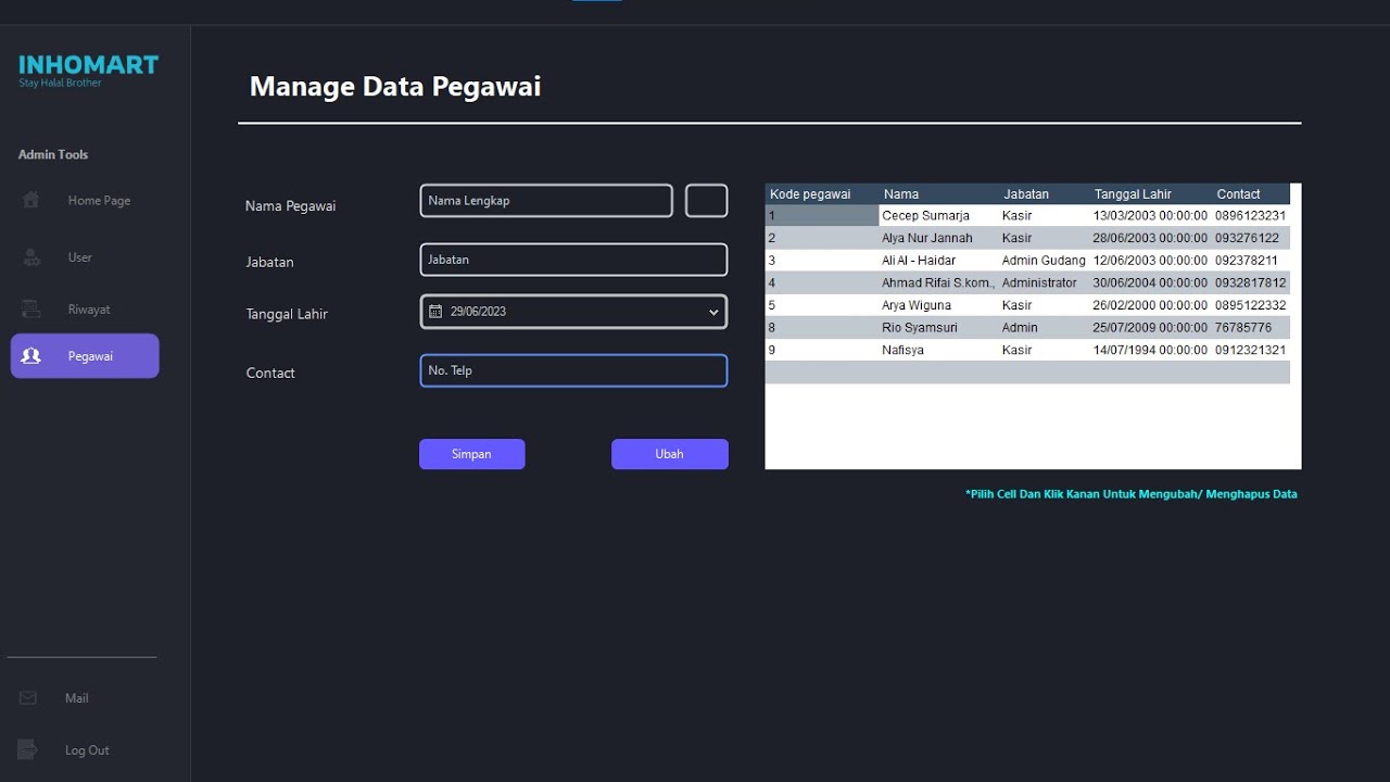 Aplikasi Minimarket Sederhana menggunakan VB.NET dengan Guna UI dan PHPMyAdmin - YouTube