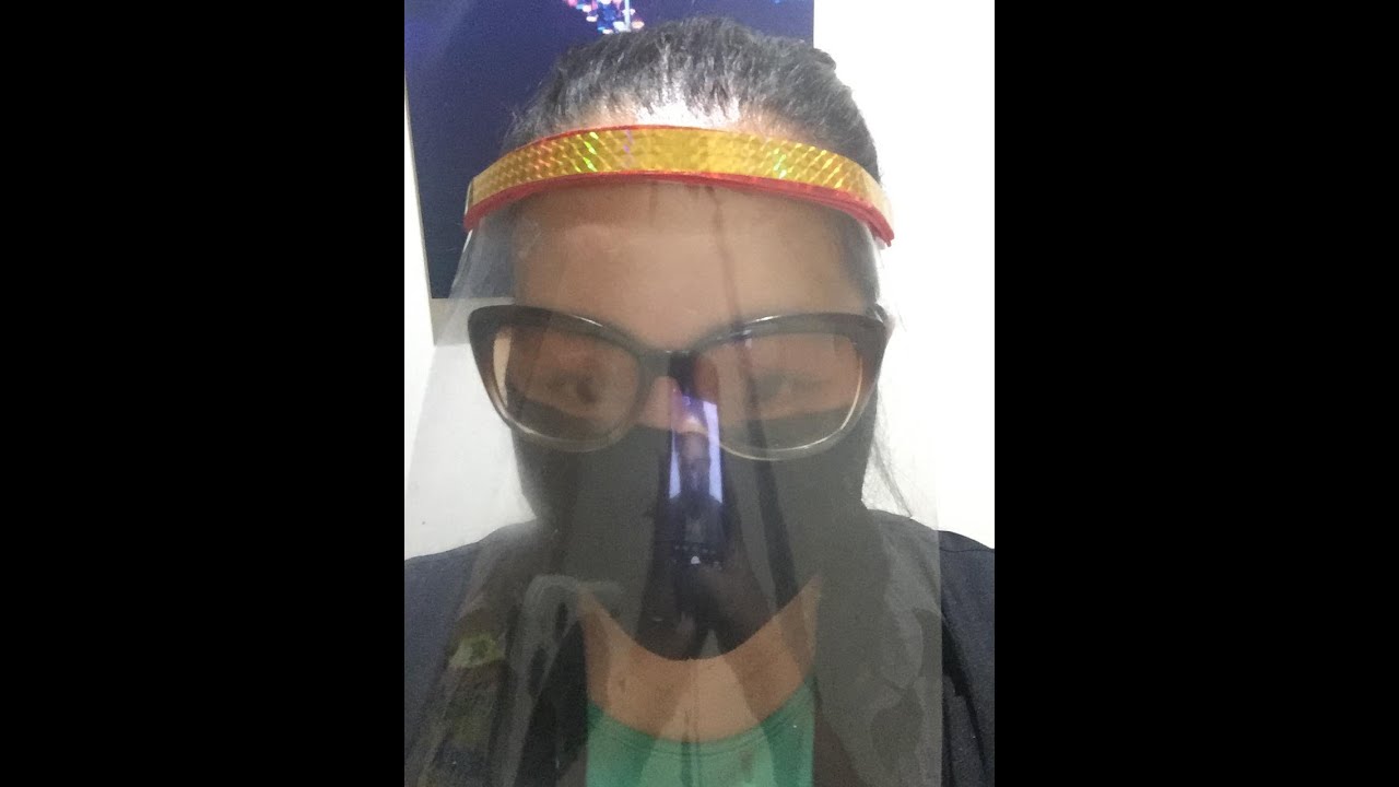 My Improvised Face shield - YouTube