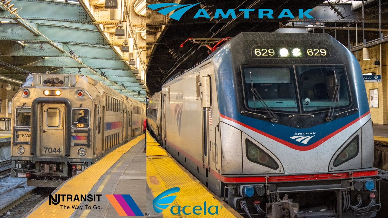 Some Amtrak & NJT Action at Newark Penn Station FT: An Amtrak ACS-64 ...