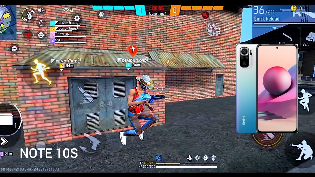My 3 years old Redmi note 10s FF gamplay ⚙️| Redmi note 10s freefire ...