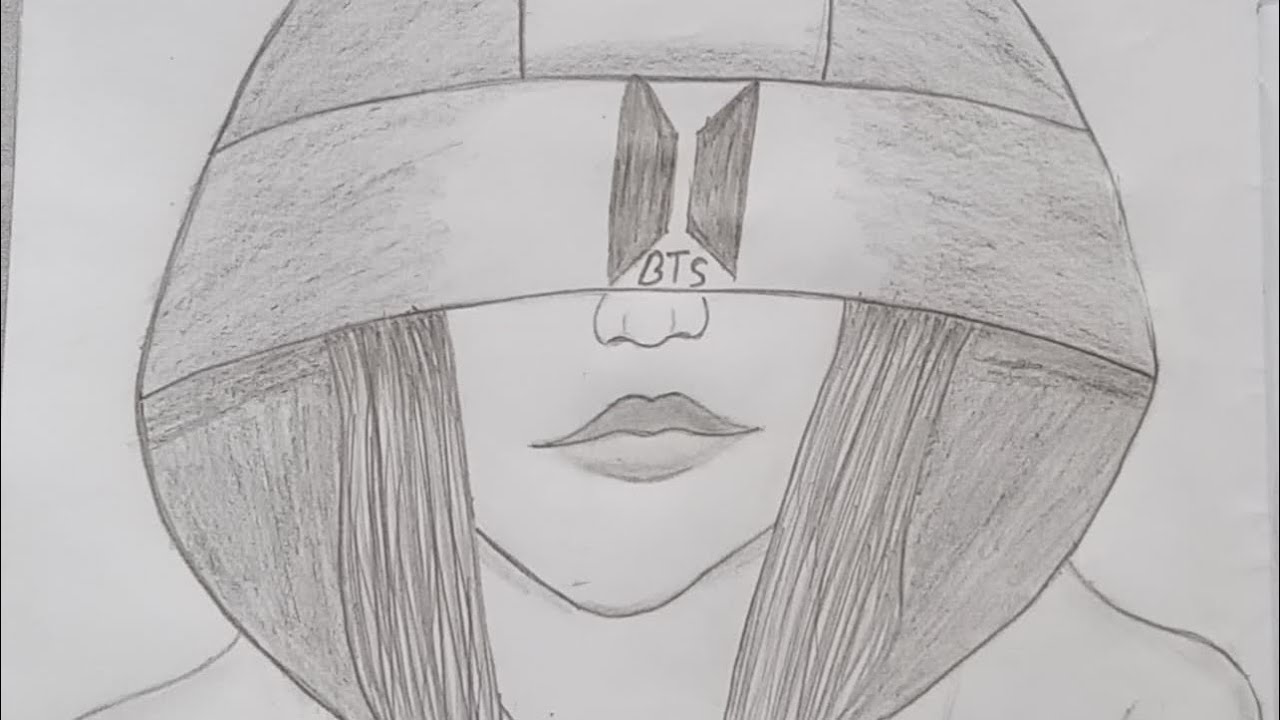 How to draw a girl hiding face || Pencil sketch for beginners - YouTube