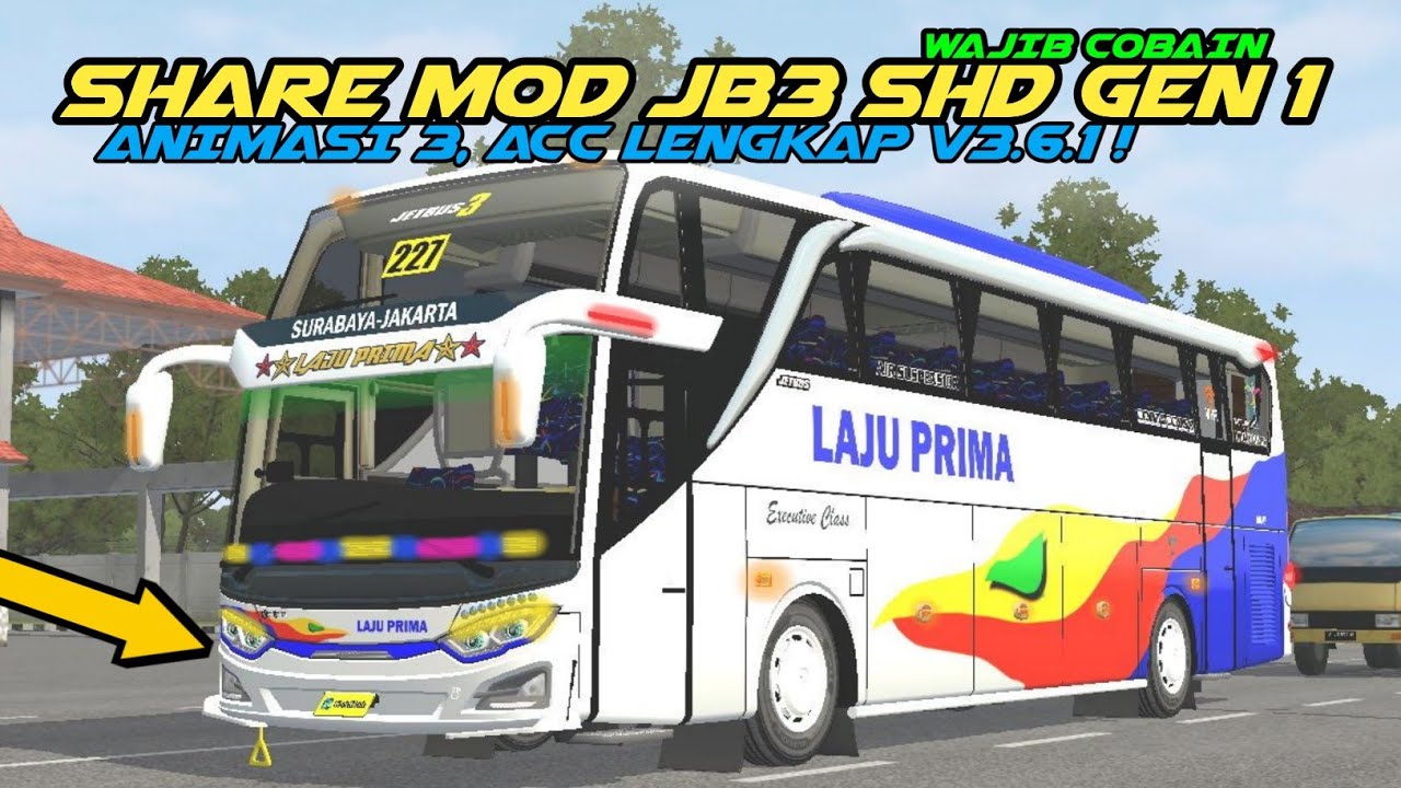 SHARE MOD JB3 SHD GEN 1 GANTENG BANGETT😱|| BUSSID V3.6.1 - YouTube