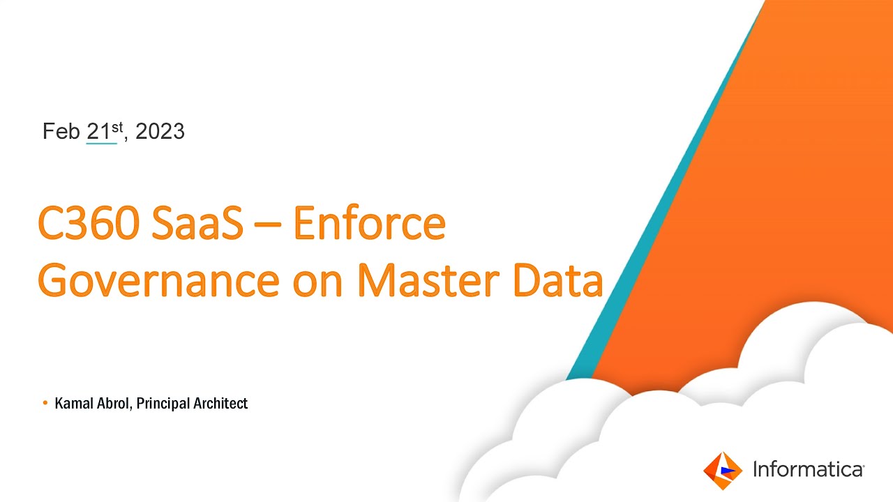 C360 SaaS – Enforce Governance on Master Data - YouTube