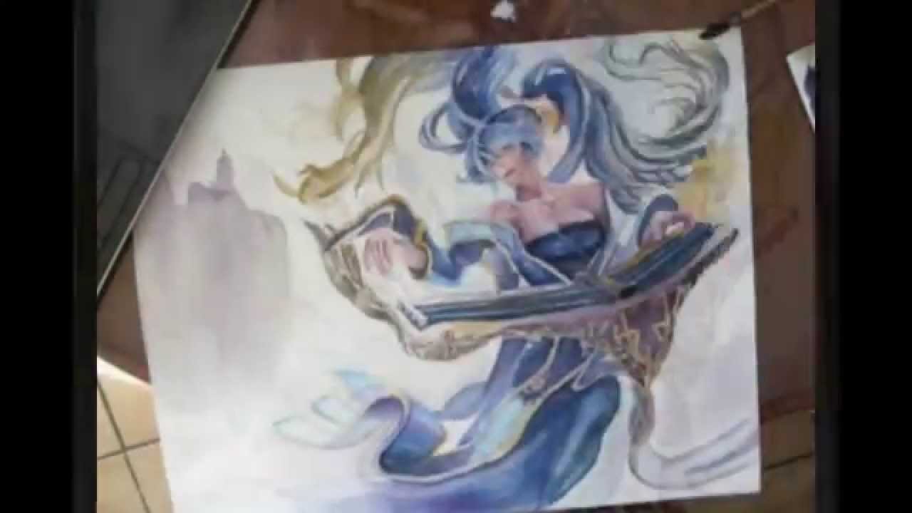 Sona speed drawing LOL - YouTube