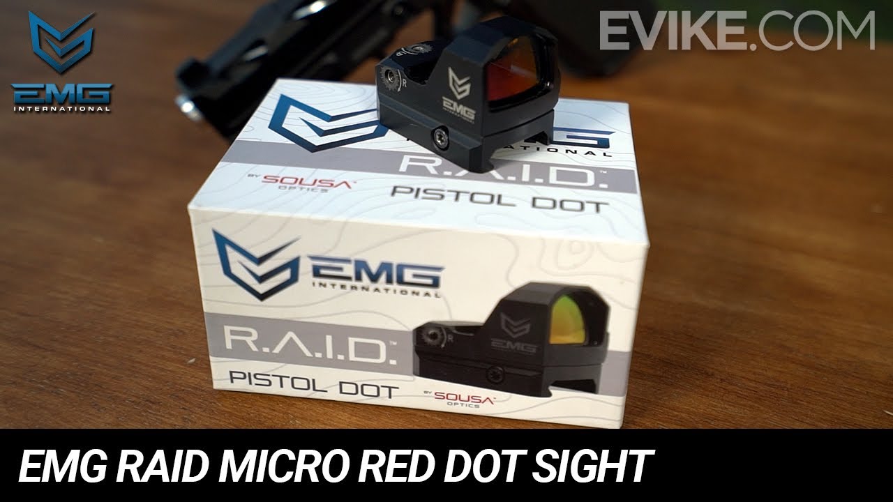 EMG Raid Pistol Dot Micro Red Dot Sight - Quick Look - YouTube